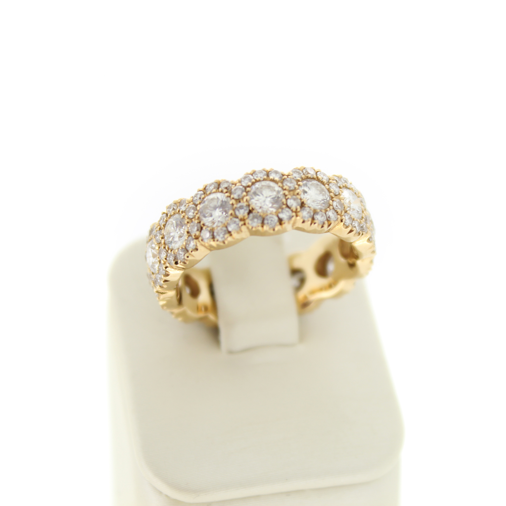 Tweedehands roségouden ring rosé goud met briljanten bij Juwelier Clem ...